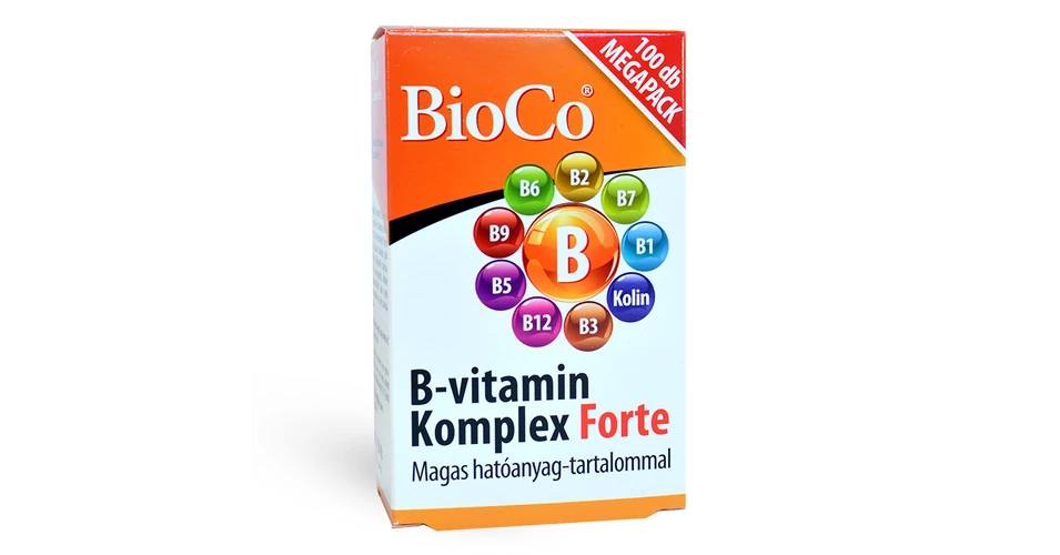 BioCo B-Vitamin Komplex Forte tabletta I 9-féle B-vitamin magas dózisa