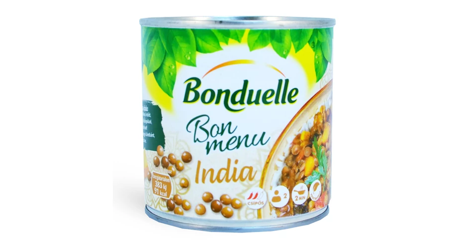 Bonduelle Bon Menu India lencse curry szószban konzerv 400g I Vegán