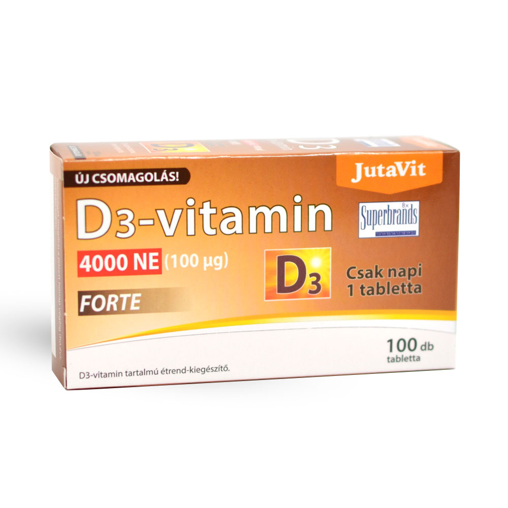 Jutavit D3-vitamin 4000 NE forte I Immunerősítés napi 1 tablettával