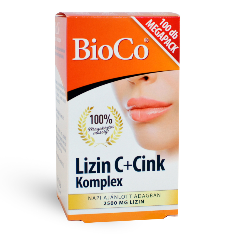 BioCo Lizin C+Cink Komplex tabletta I Három hatóanyag kombinációja