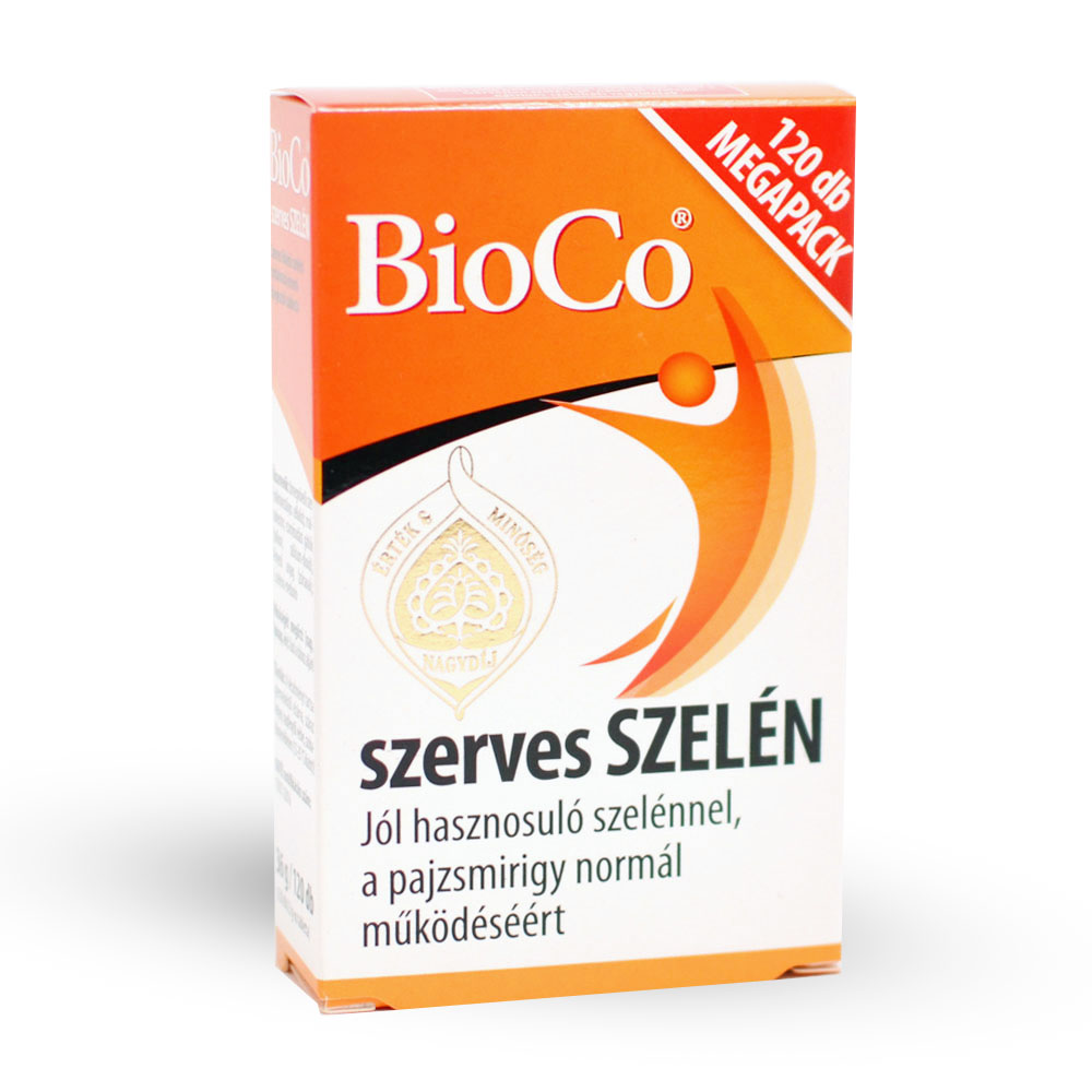 BioCo szerves szelén tabletta I Megapack, jól hasznosuló szelénnel